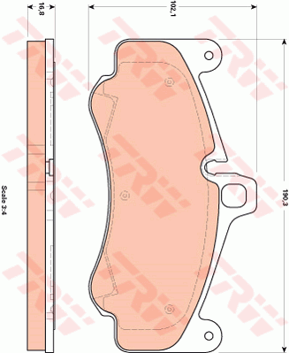 Brake pads front. Porsche 997 GT2 / GT2 RS - 99735194893/1 | Design 911
