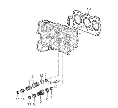 Valve spring retainer lower. Porsche 987.1 Boxster / 987C.1 Cayman ...