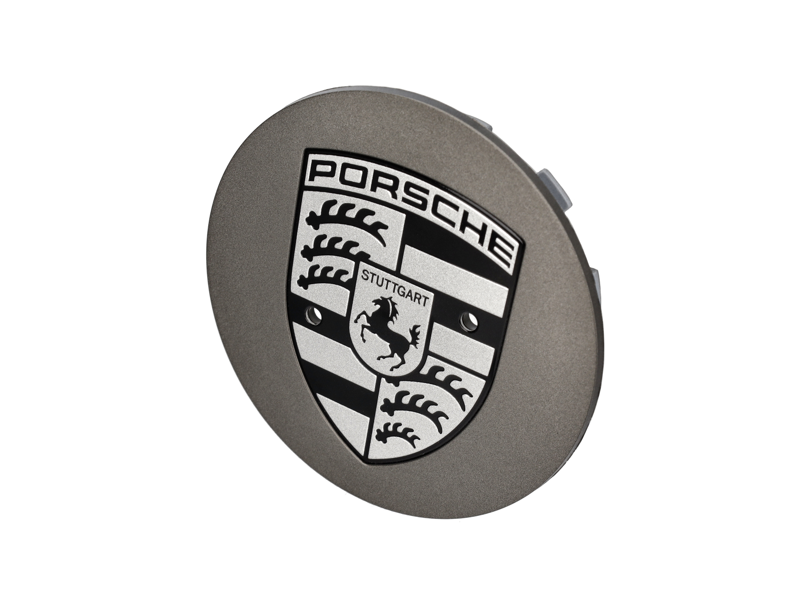 Wheel Cap In Platinum Satin-Matt With Porsche Crest. Porsche 992.1 ...