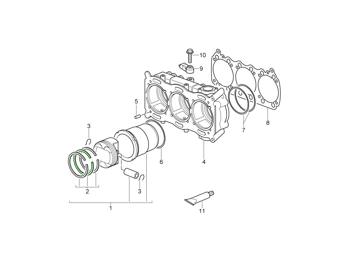 Porsche Piston Rings | Engine Compression & Performance Parts ...