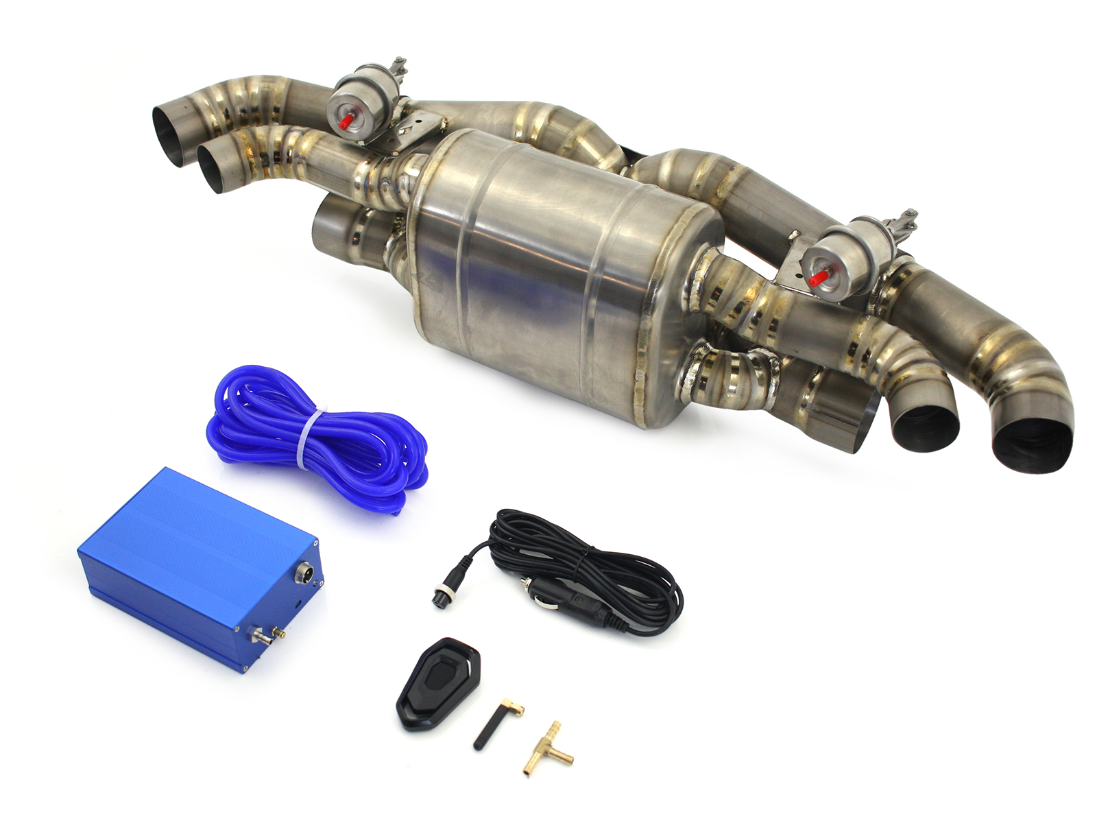 Exhaust sport valvetronic silencer in Titanium for Porsche 992 Carrera ...