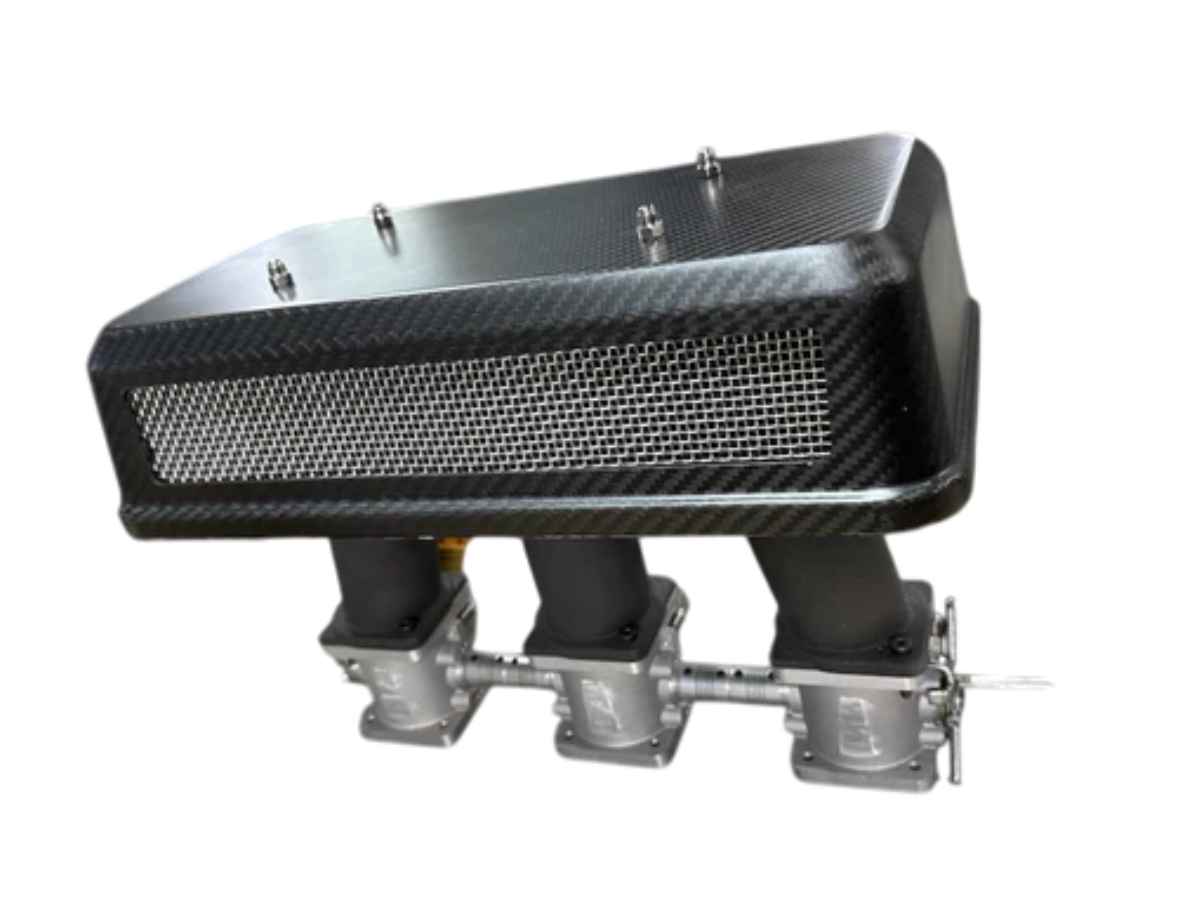 Carbon Fibre air cleaner covers with mesh and badge, Pair. Porsche 911 ...