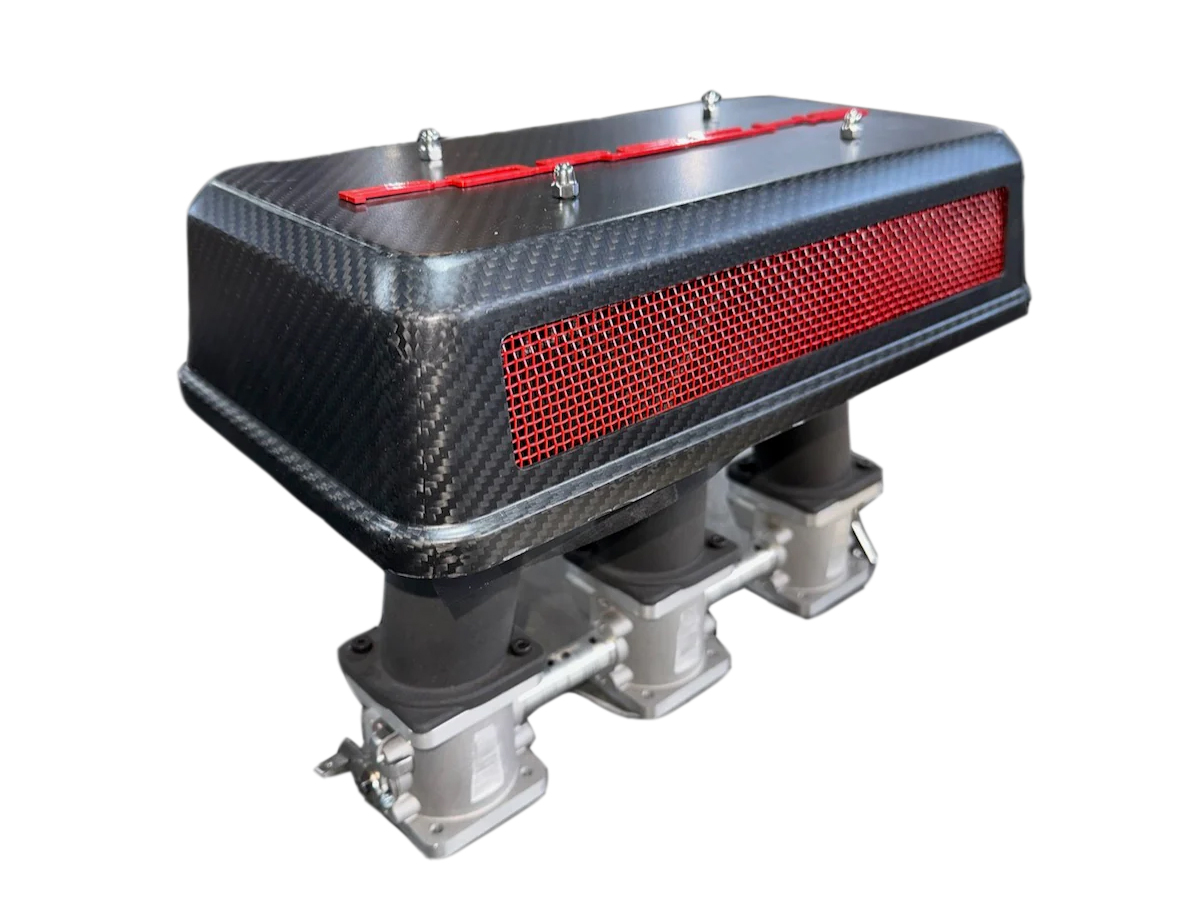 Carbon Fibre air cleaner covers with mesh and badge, Pair. Porsche 911 ...