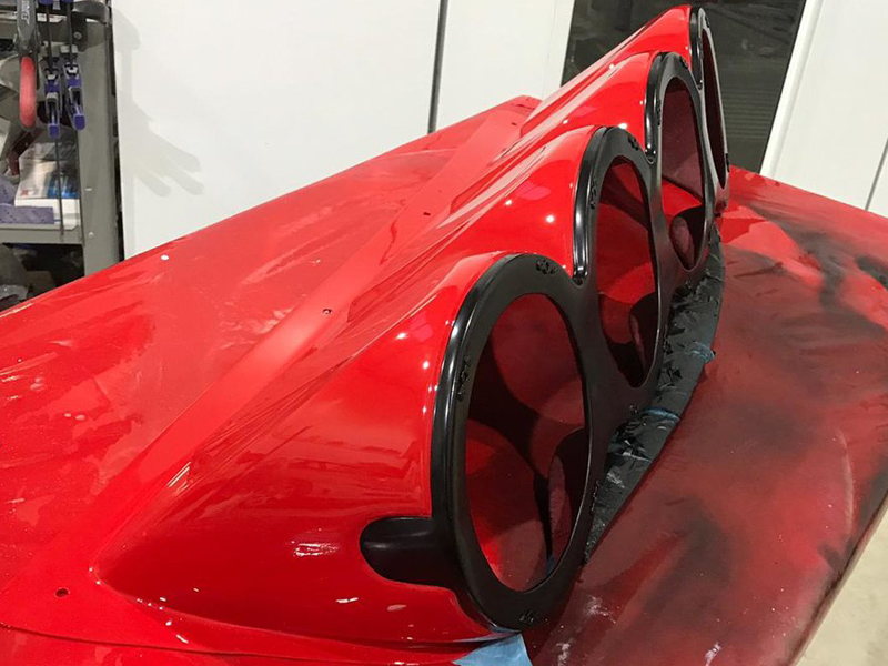 SC99A-D1 SC99B-D1 Front fibreglass light pod unit. Porsche 911 / 964 ...