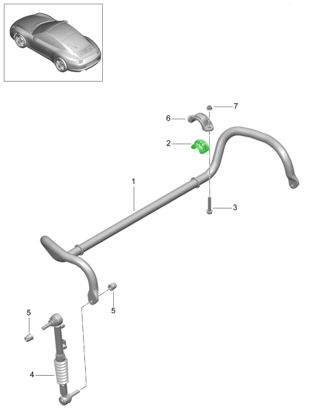 Porsche 991 Stabilizer Bar Bush Front 99134379302 - 99134379302 ...