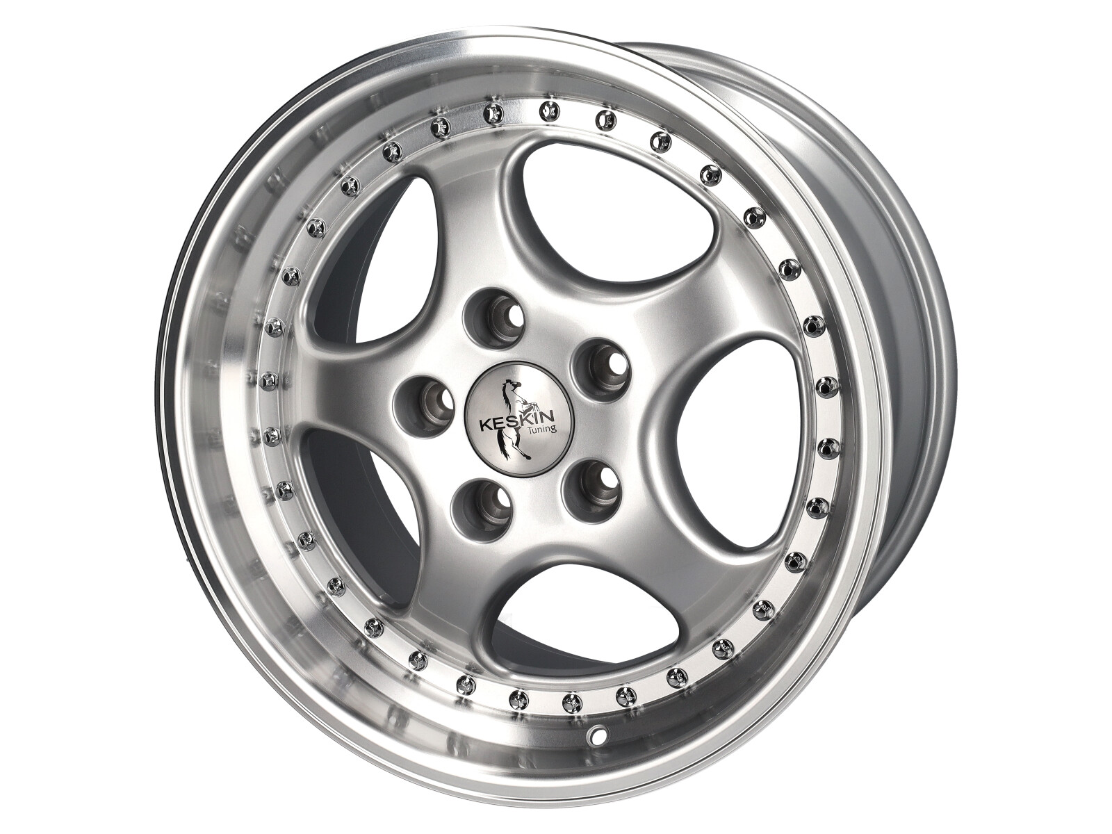 18" KT2 Split Rim Look Alloy Wheel 9.5J ET52 - Silver finish Porsche ...
