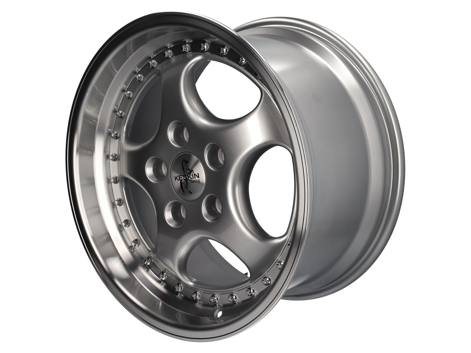 18" KT2 Split Rim Look Alloy Wheel 9.5J ET52 - Silver finish Porsche ...