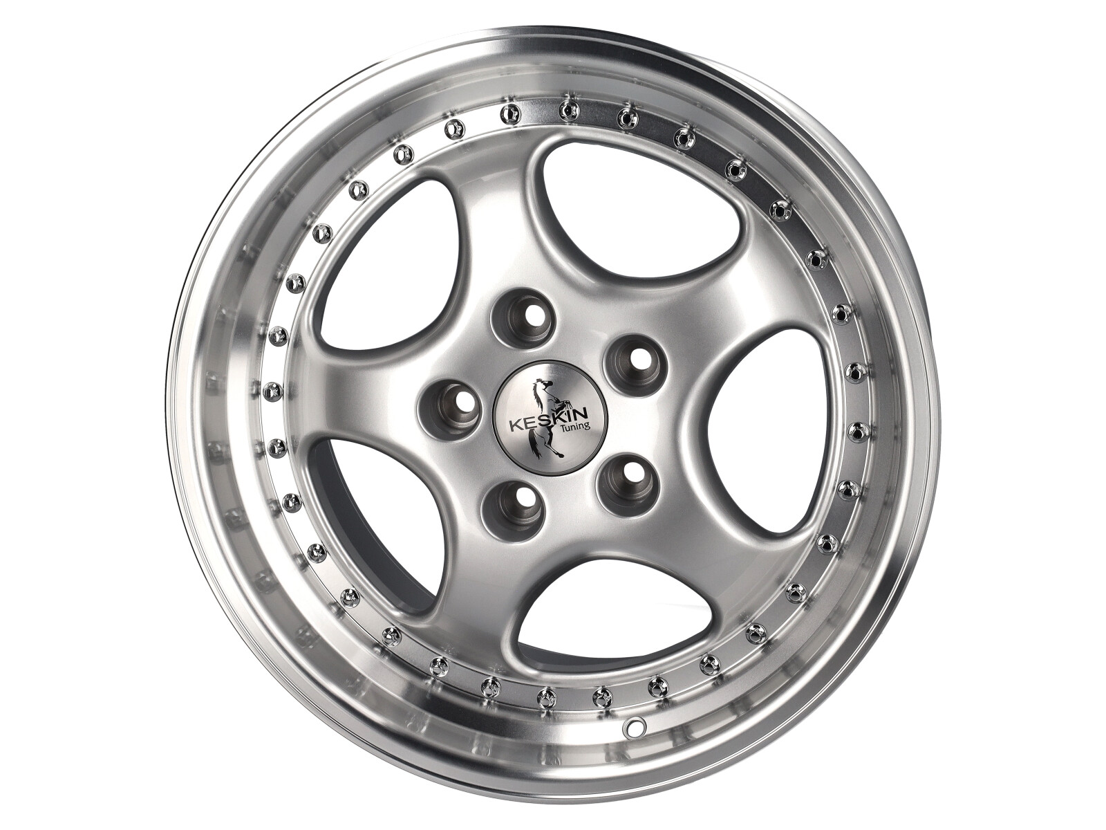 18" KT2 Split Rim Look Alloy Wheel 9.5J ET52 - Silver finish Porsche ...