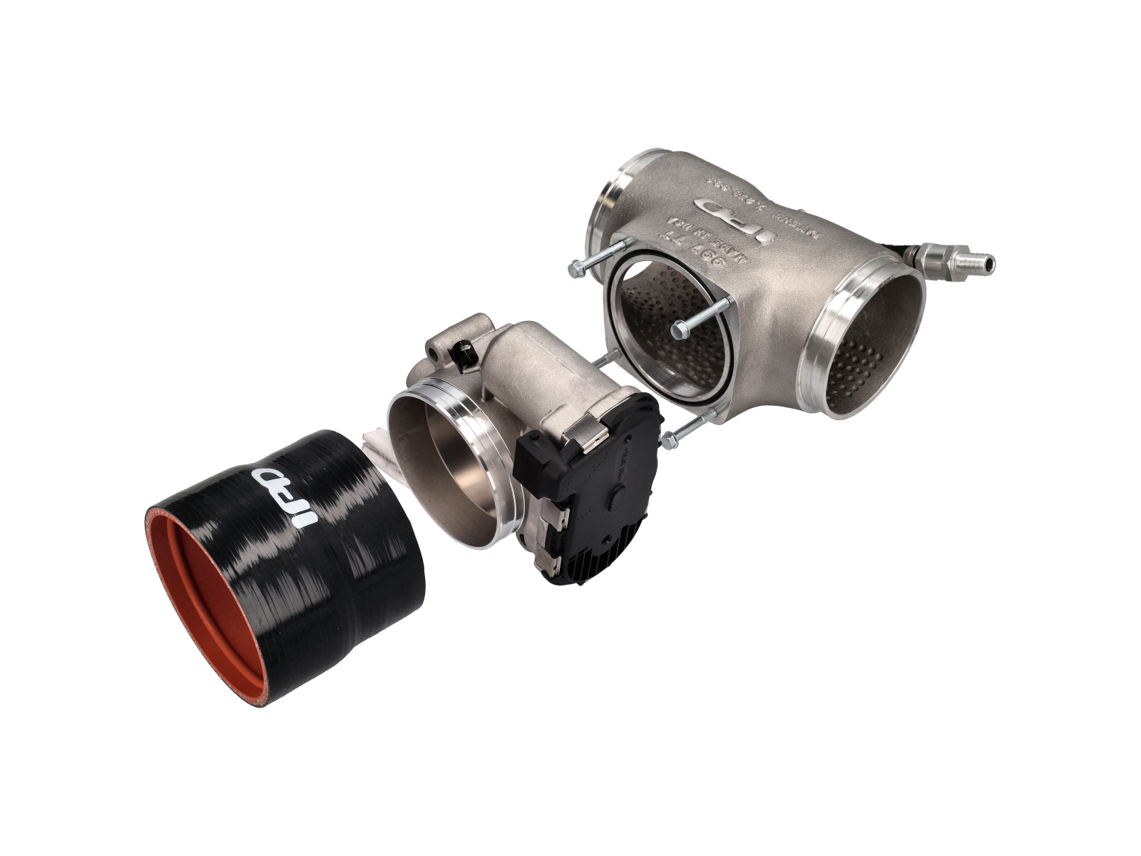 Intake Plenum "Competition" 82MM + Throttle Body Porsche 997 Turbo IPD ...