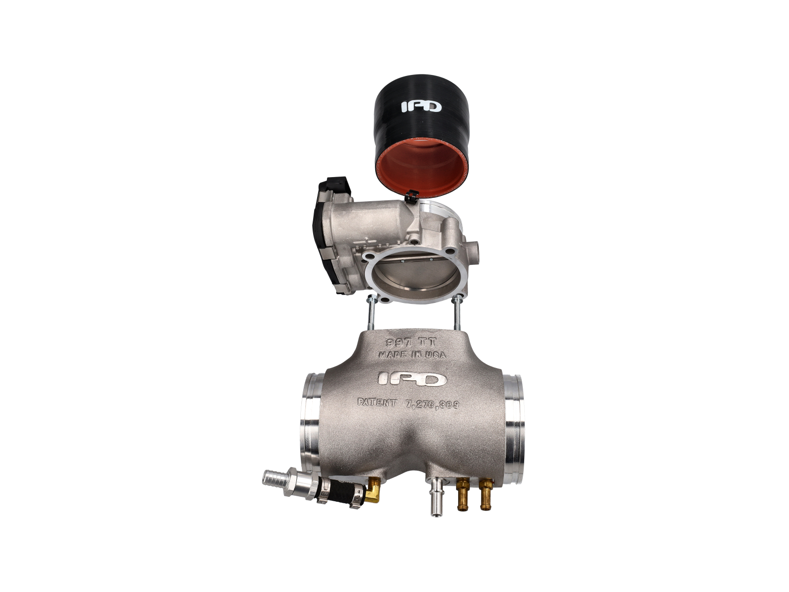 Intake Plenum "Competition" 82MM + Throttle Body Porsche 997 Turbo IPD ...