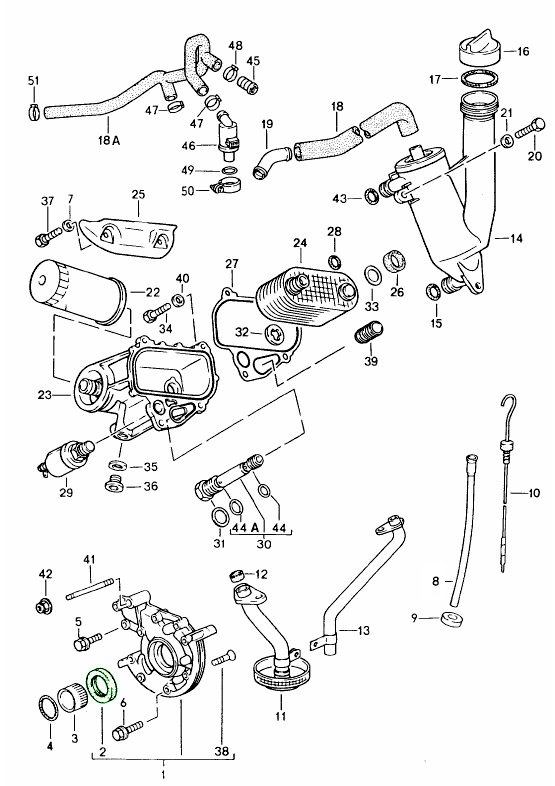 Porsche Front main crankshaft oil pump seal 99911333141 - 99911333141 ...