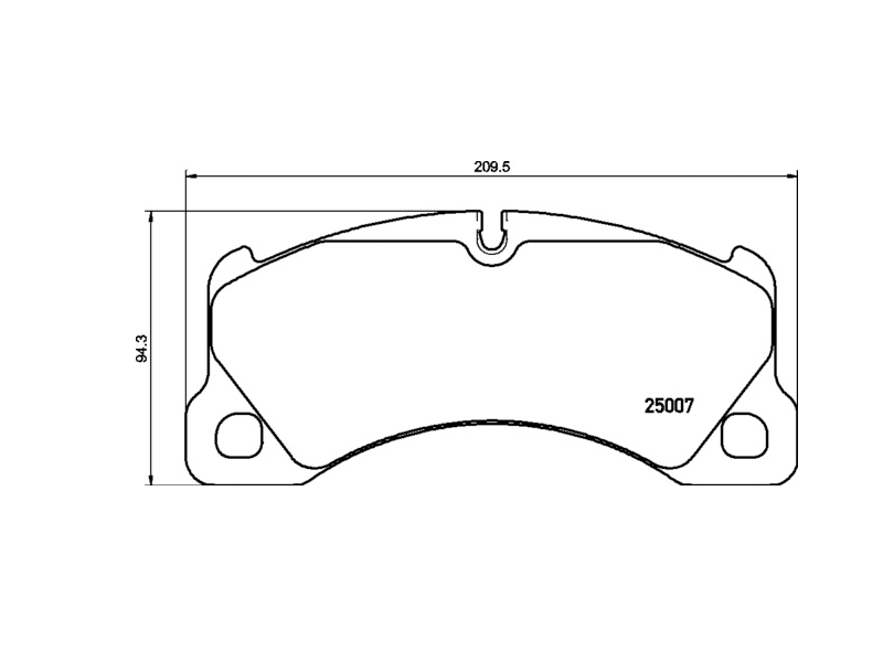 BREMBO P65053 Porsche 95B698151AR Brake Pads FRONT for Porsche Macan ...