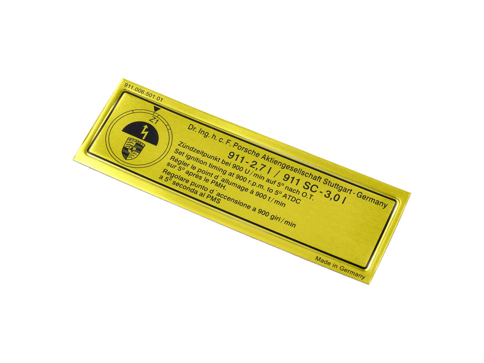 Buy Porsche 911 & 912 (1965-1989) 911 1978-1983 3.0L / SC Timing Decals ...