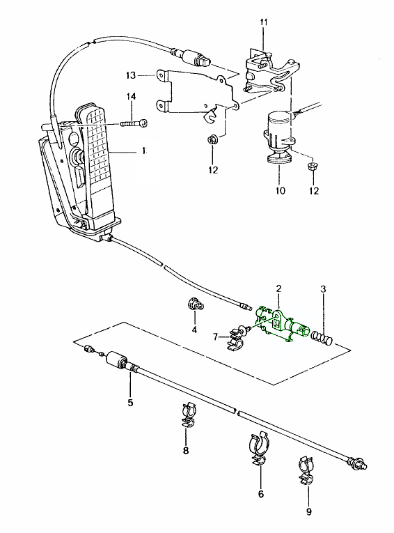 Porsche Accelerator Cables & Parts | Design911 Throttle Cable ...