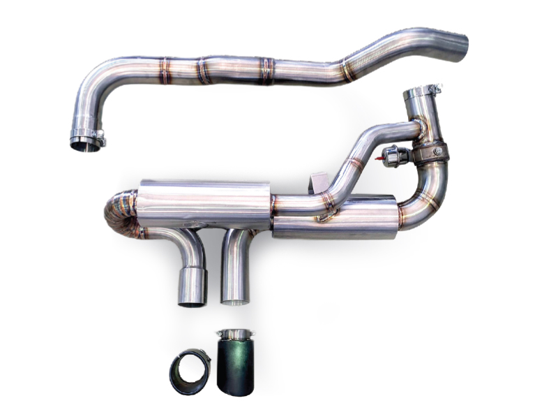 P0.012.C01 TFL Italy Sports exhaust with valves rear silencer Porsche ...