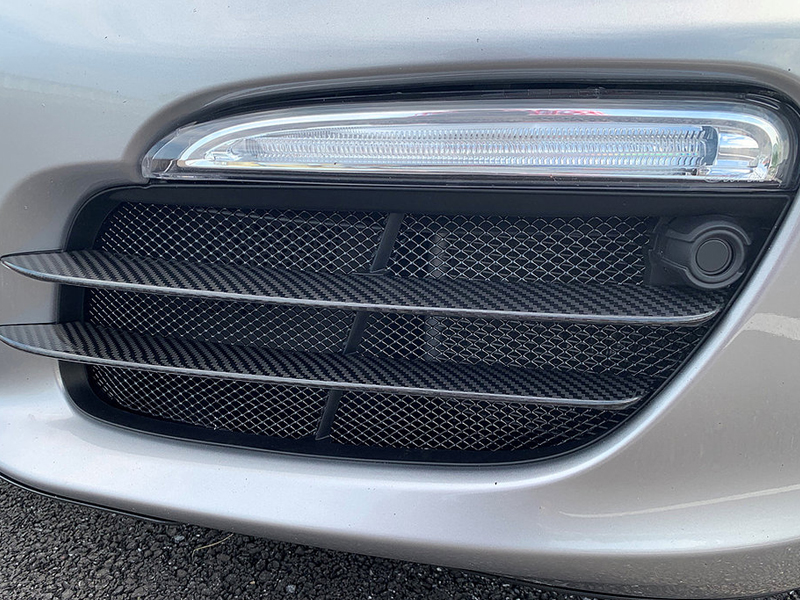 Complete Front bumper and side vent wire mesh kit Porsche 981 Boxster ...