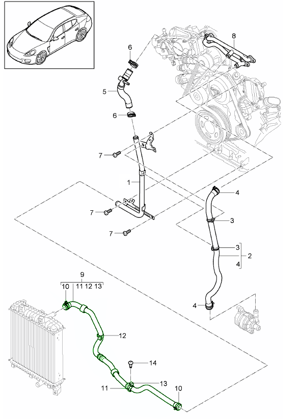 Buy Porsche Panamera 970 MK1 (2009-2013) Panamera S Hybrid V6 3.0L ...