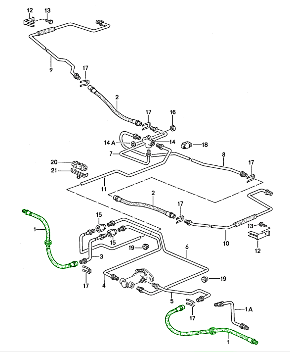 Porsche Brake Hose 94435507901 - 94435507903 | Design 911