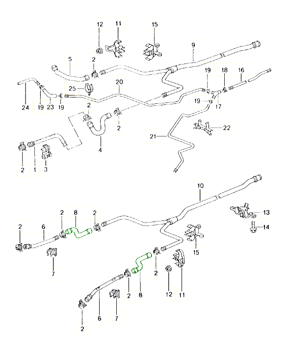 Buy Porsche Boxster 986/987/981 (1997-2016) Water / Coolant Hoses ...
