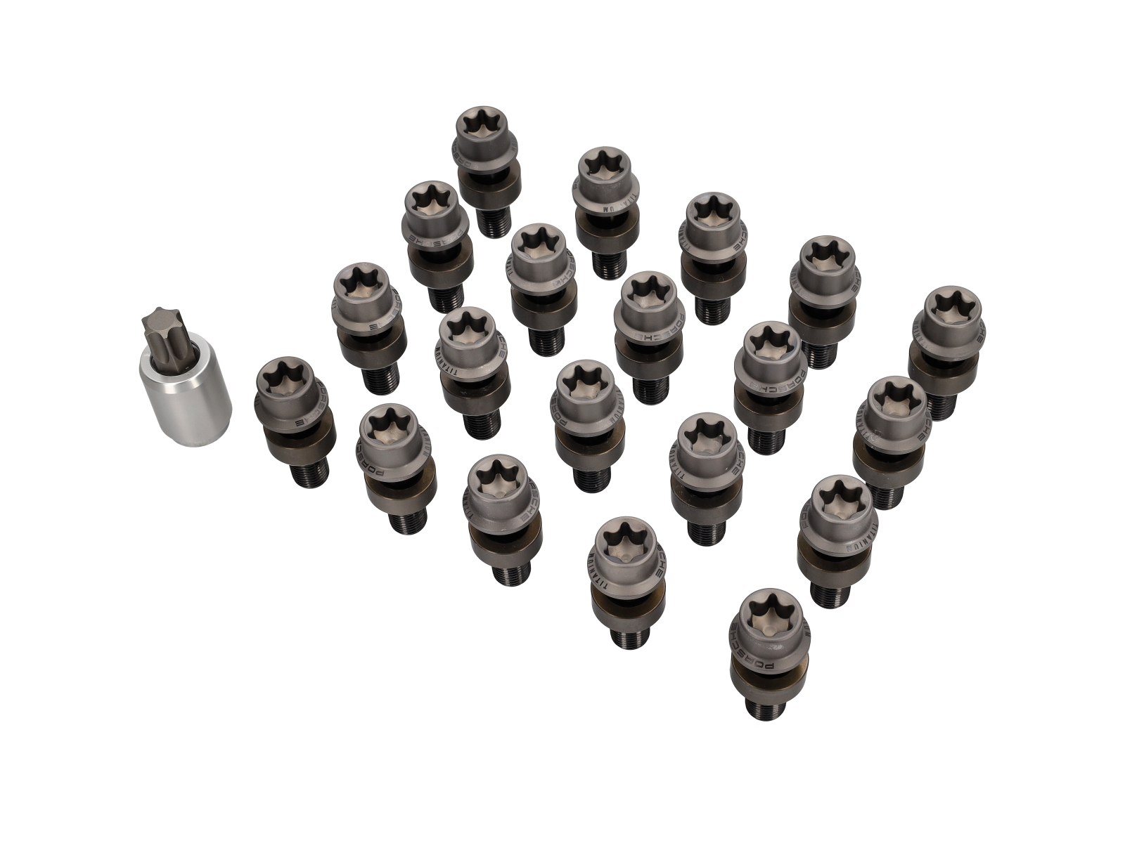 Titanium wheel bolts, Pack of 20. Porsche 992.2 WHT010249C - WHT010249C ...