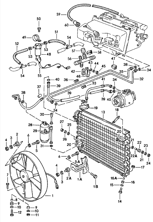 Porsche 928 Air conditioning Air Con receiver drier desiccator ...