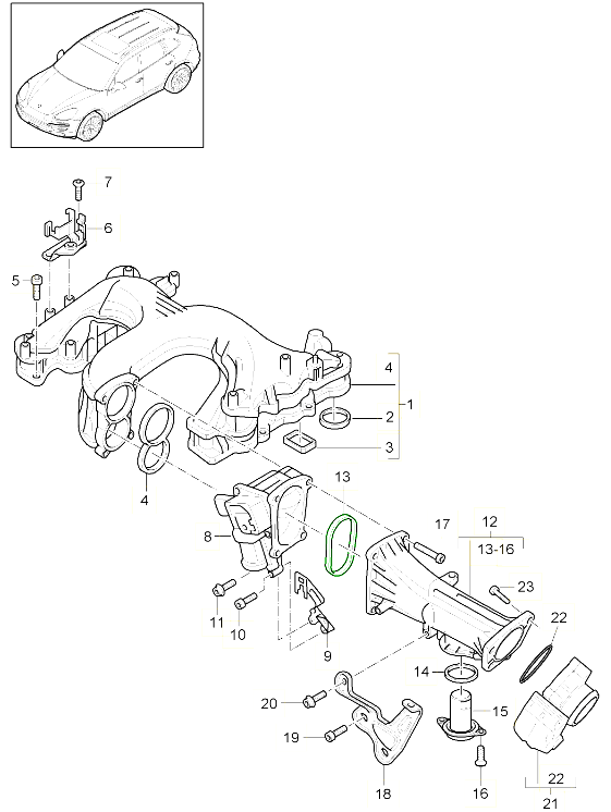 Buy Porsche Cayenne 92A (958) 2010-2017 Cayenne V6 3.0L Diesel 245HP ...