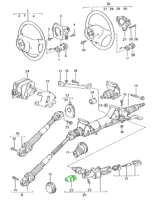 Buy Porsche 996 (911) (1997-2005) Ignition Switch | Design 911