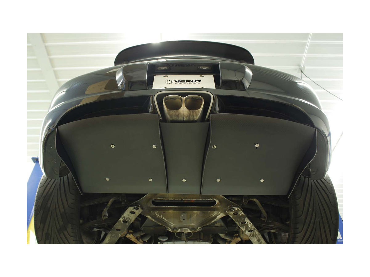 Carbon fibre rear bumper diffuser for Porsche 987 Cayman - A0133A ...