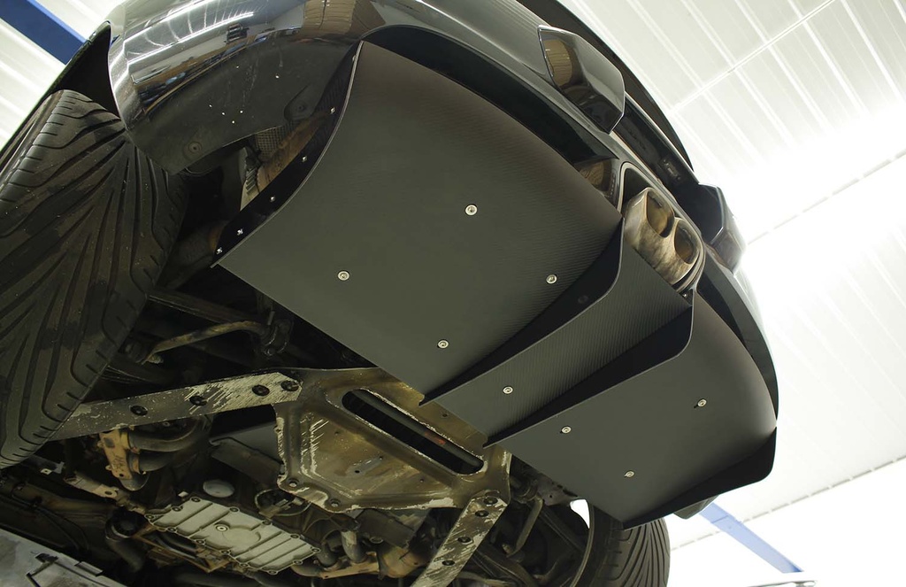 Carbon fibre rear bumper diffuser for Porsche 987 Cayman - A0133A ...