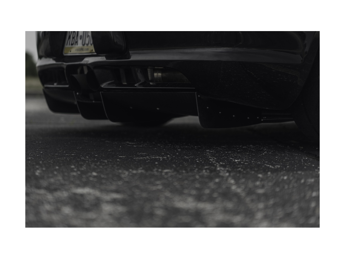 Carbon fibre rear bumper diffuser for Porsche 987 Cayman - A0133A ...