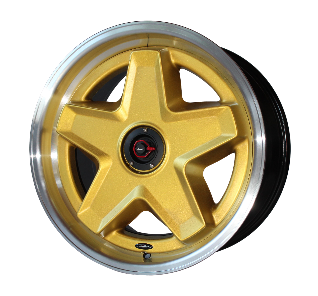 Speedart 18" ATS style 3-piece wheel and cover Front 8,5x18" Gold ...