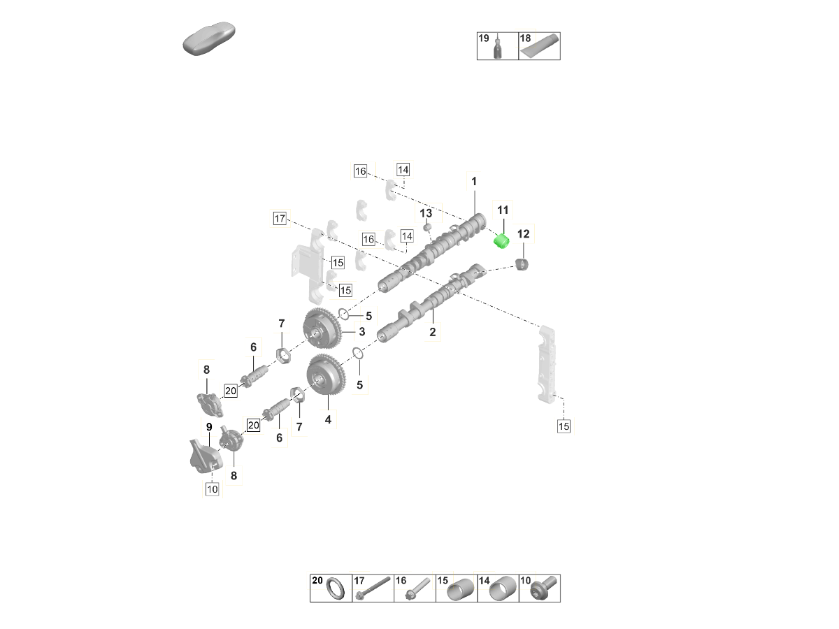 Porsche 991 992 Camshaft hydraulic tapper 9A710967302 - 9A710967302 ...