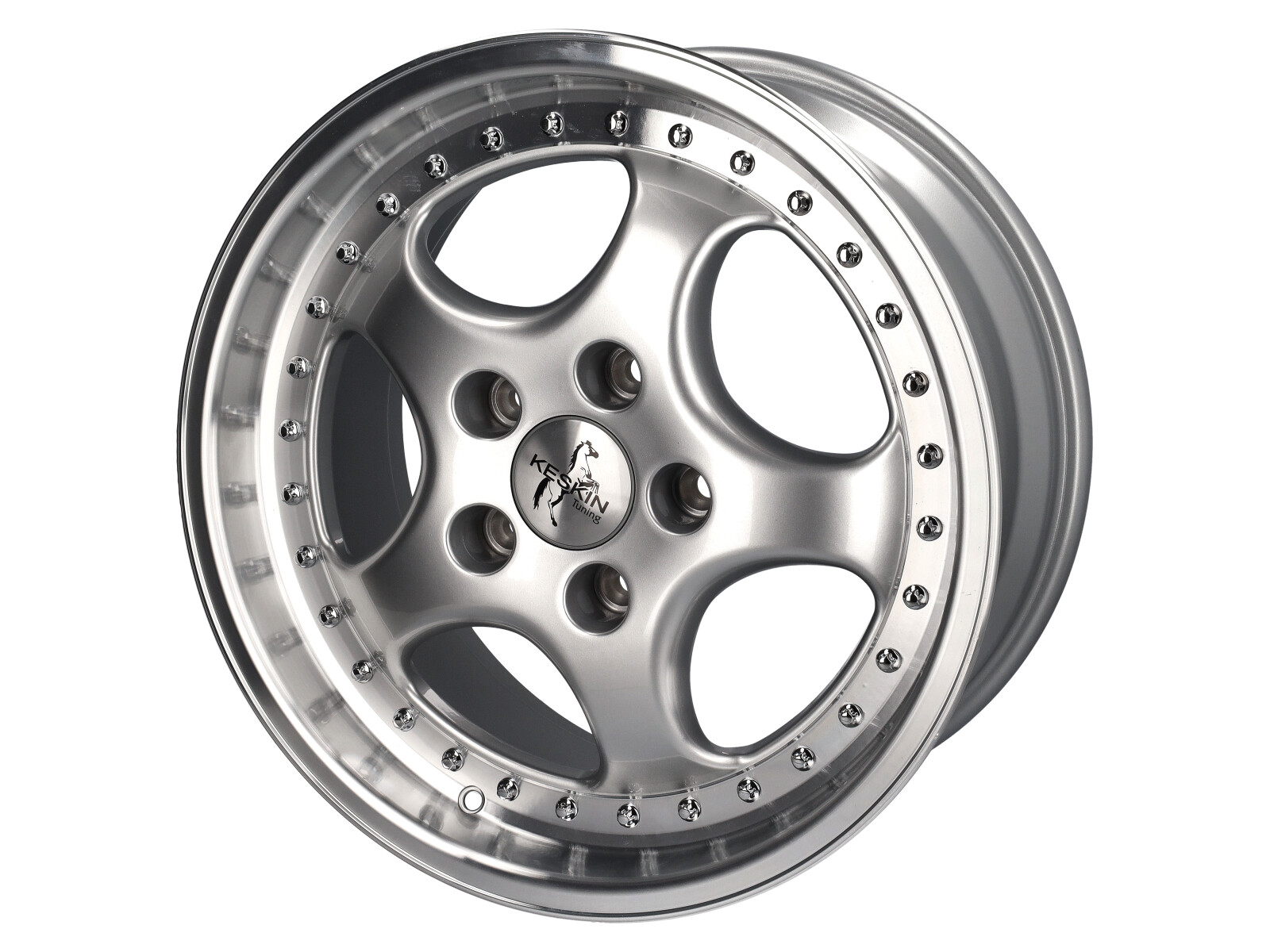 18" KT2 Split Rim Look Alloy Wheel 8.5J ET52 - Silver finish Porsche ...