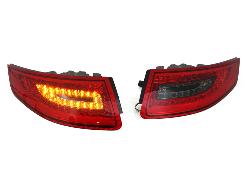Indicator Unit Rear Clear and Red V2 with LED bulbs for Porsche 997s ...