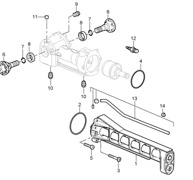 Drain plug front differential housing. Porsche 997.2 / 997 turbo / 991.1 - 90012401301 | Design 911