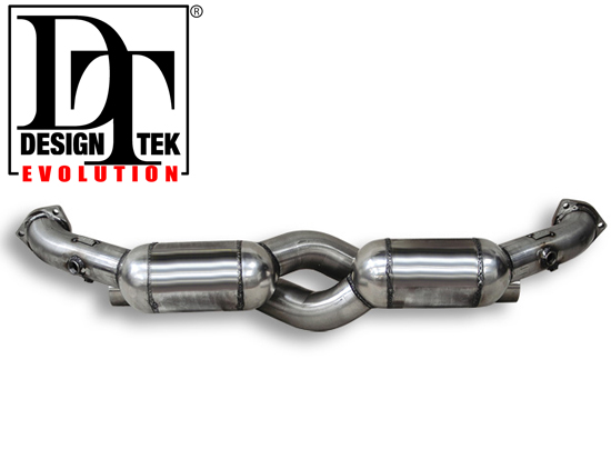 Exhaust Catalytic Converter Pipes for Porsche 996 GT3 DesignTek ...