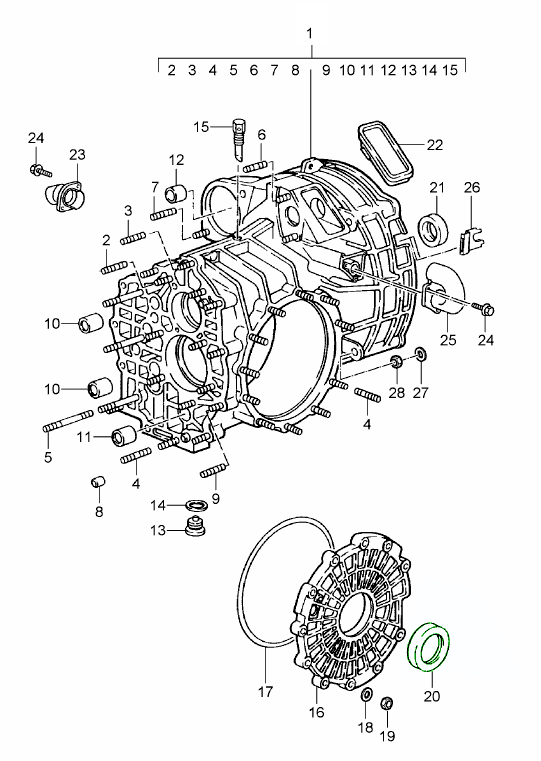 Porsche 911 964 993 Differential output shaft seal 99911334740 ...