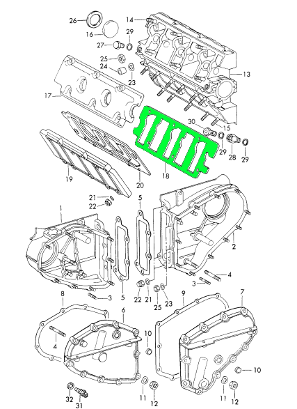 VITOR REINZ 71-21282-20 and 71-24725-30 Porsche 93010519404 and ...