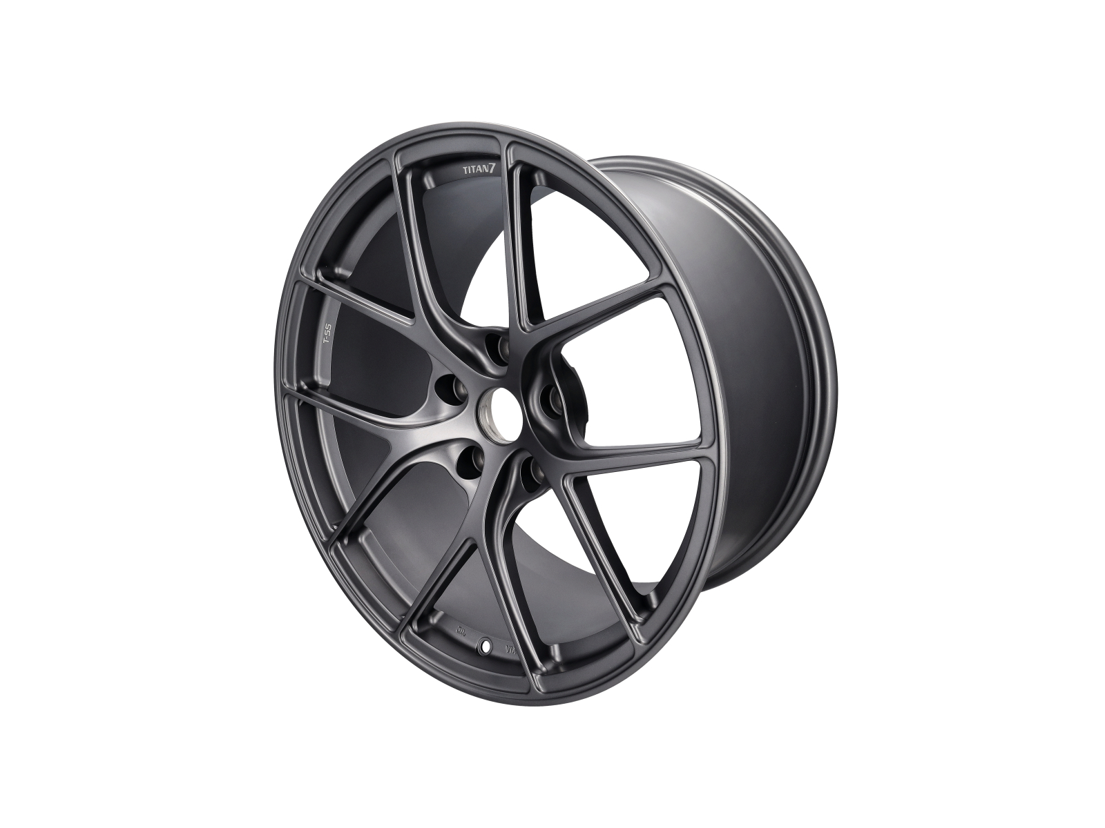 Titan 7 Forged T-S5 Split 5 Spoke Alloy Wheel Rear Satin Titanium 10 x ...
