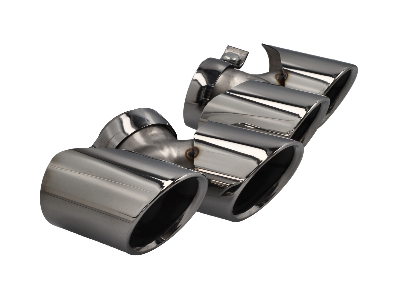 DesignTek Exhaust tail pipes in Chrome for Porsche 991.2 C2 / C4 3.0L ...